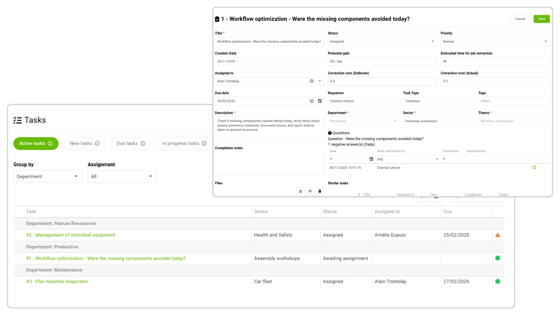 Functionalities - Gemba-Walk